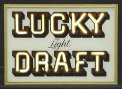 Advertising-Beer; General Brewing, Sign, Lucky Light Draft, Neon ...