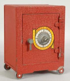 Safe Bank; Crippen Machine Co., 'Magic Safe Bank', Key & Combination ...