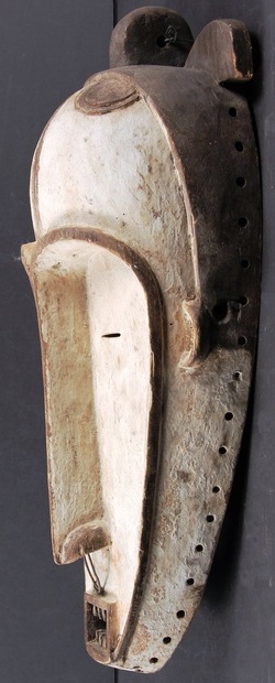 Carving; African, Gabon, Fang People, Ancestral Spirit Mask, Carved ...