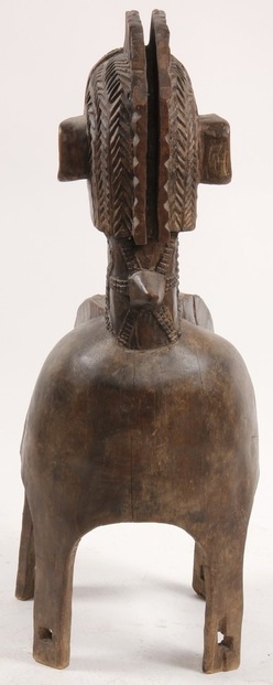 Carving; African, Guinea, Baga, Wood Shoulder Mask, Nimba Goddess of ...