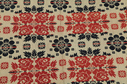 Coverlet; Jacquard, Ohio, 1846, Lichty (Benjamin), 4 Rose Pattern, Bird ...