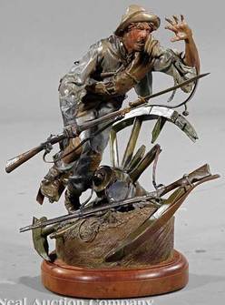 Bronze Sculpture; Muir (James Nathan), Figure of Confederate Soldier ...