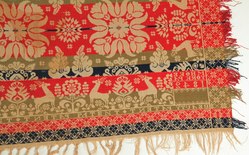 Coverlet; Jacquard, Pennsylvania, 1842, Hoke (Martin), Red Blue & Green ...