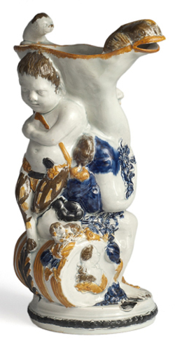 Pearlware; Wood (Ralph)?, Jug, Bacchus & Pan, George III and Queen ...