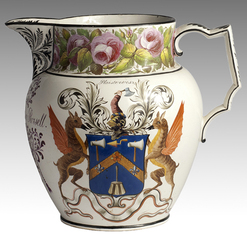 Pearlware; Shorthose & Co, Armorial, Jug / Pitcher, Marriage, Richard ...