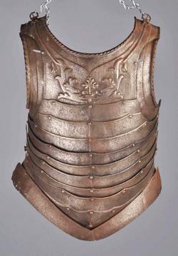 Armor; Beast Plate, Steel, Laminated Plates, Rope Border, Embossed ...