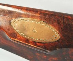 Rifle; Gumpf (C), Flintlock, Maple, Inlays, Eagle Patchbox, 45 Caliber.