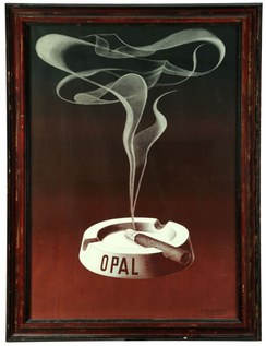 Poster; Advertising, Tobacco, Opal Cigars, Cigar in Ashtray, Afflerbach ...