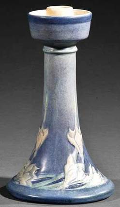 Candlestick; Newcomb College Pottery, Simpson (Anna Frances), Freesia ...