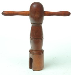 Rope Bed Wrench; Maple, Turned Post, 13 inch.