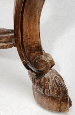 Furniture: Chair-Backstool (02); Baroque Style, Arched Crest, Cabriole ...