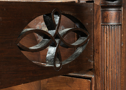 Furniture: Desk; Federal, Shearer (John), Walnut, Slant Lid, Interior ...