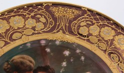 Royal Vienna Porcelain; Plate (Portrait), signed Ritcher, In Arcadien ...