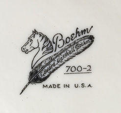 Boehm Porcelain; Box, Owl Form, Covered, 5 inch.