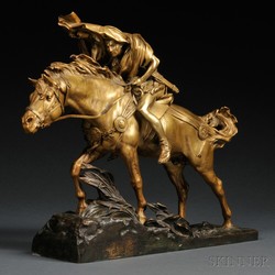 Bronze Sculpture; Gerome (Jean Leon), after, incised JL Gerome, Caesar ...