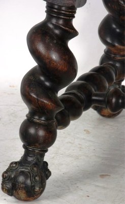 Furniture: Table-Library; Victorian, Merklin Bros, Oak, Rectangular Top ...