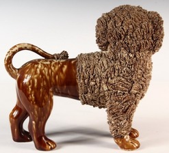 Bennington Pottery; Rockingham, Figure, Poodle, Basket of Fruit ...
