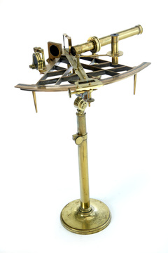 Instrument; Sextant, Horne & Thornthwaite, Brass, Column Stand.
