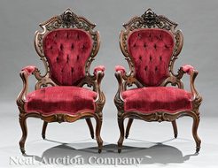 Furniture: Suite-Parlor; Victorian, Rococo Revival, Meeks (J&JW ...