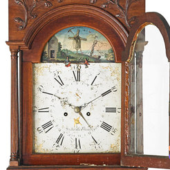 Tall Case Clock; Pennsylvania, Chippendale, Maus (Frederick), Mahogany ...