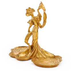 Bronze Sculpture; Chalon (Louis), signed, Art Nouveau, Femme de Paris ...