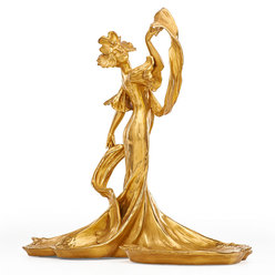 Bronze Sculpture; Chalon (Louis), signed, Art Nouveau, Femme de Paris ...