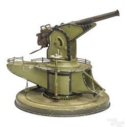 Military Toy; Marklin, Artillery, Coastal Defense Gun, Brass Barrel, 9 ...