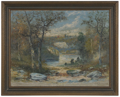 Shearer, Christopher High; Oil on Canvas Painting, signed 1925 ...
