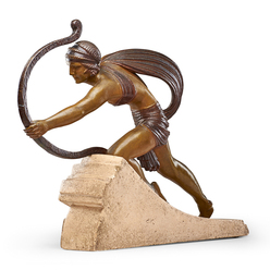 Spelter Sculpture; Chiparus (Demetre), Art Deco, Diana Figure, Cold ...