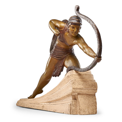 Spelter Sculpture; Chiparus (Demetre), Art Deco, Diana Figure, Cold ...