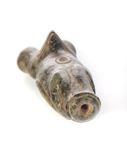 Bone; Caribbean, Taino, Pre-Columbian, Carved Cohoba Inhaler, Bird Form ...