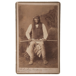 Boudoir Card Photograph; Randall (A Frank), Chiricahua Apache Chief ...