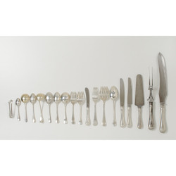 Flatware; Sterling Silver, Birks, Old English Pattern, 102 Pieces.