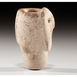 Stone; Mississippian Culture, Late Prehistoric Period, Pipe, Human Head ...