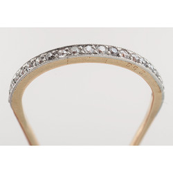 Hairpin; Cartier, 18K Gold & Platinum, 26 Old Cut Diamonds, French ...