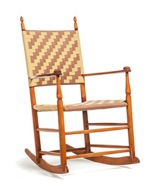 Furniture: Chair-Rocking; Shaker, Mount Lebanon, Maple, Tape Back ...