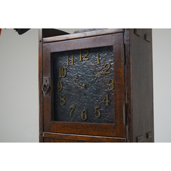 Tall Case Clock; American, Arts & Crafts, Style of Gustav Stickley, Oak ...