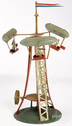 Steam Powered; German, Accessory, Zeppelin Tower, 3 Zeppelins, Painted ...