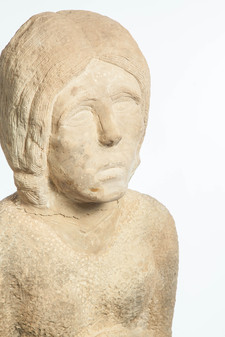 Folk Carving; Reed (Ernest 'Popeye'), Indian Maiden, Standing Figure ...