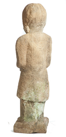 Folk Carving; Reed (Ernest 'Popeye'), Indian Maiden, Standing Figure ...