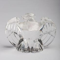 Steuben Glass; Crystal, Figure, Eagle, 5 inch.