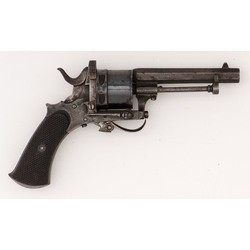Revolver; Belgian, Pocket, Folding Trigger, 6 Shot, 7.5 mm.