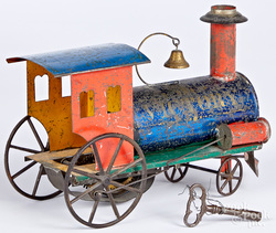 Train; Ives, Locomotive, Victory, Tin, Wind-Up, 9 inch.