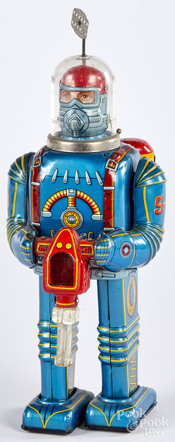 Robot Toy; Daiya, Space Conqueror, Tin Lithograph, Battery Operated, 12 ...