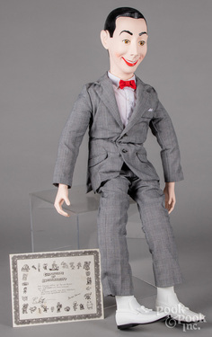 Character Doll; Carousel, Pee-Wee Herman, Limited Edition Certificate ...