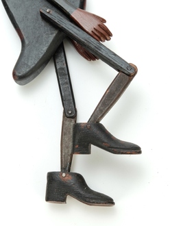 Wood Toy; Dancing Man, Cutout & Painted Silhouette, 15 inch.